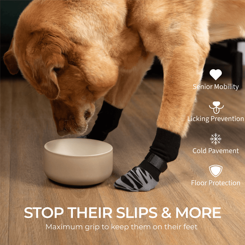 DOK TigerToes Premium Non-Slip Dog Socks